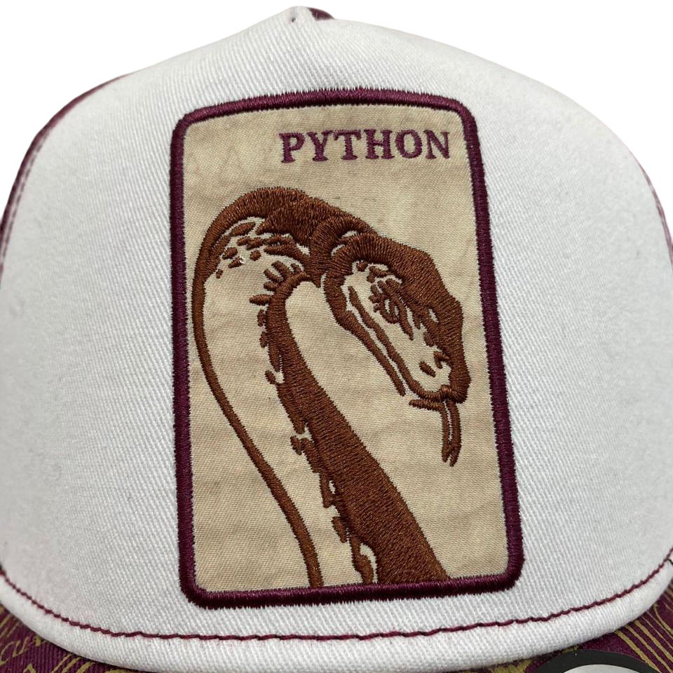 As Boots | Gorra Cuadra python vino